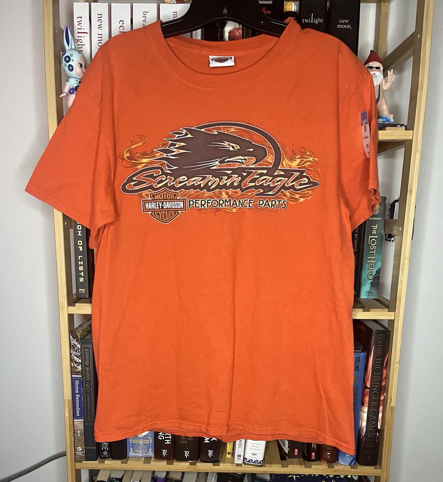 Harley Davidson Orange Screamin Eagle Graphic Logo T … - Gem