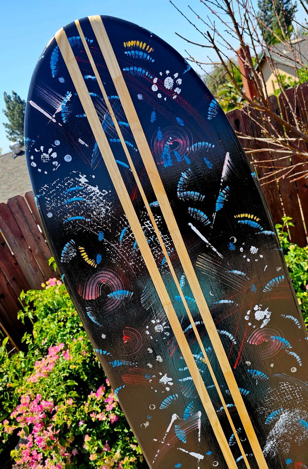 7ft Decorative Surfboard Wall Art Beach sign Surf Board Decor Longboard ...