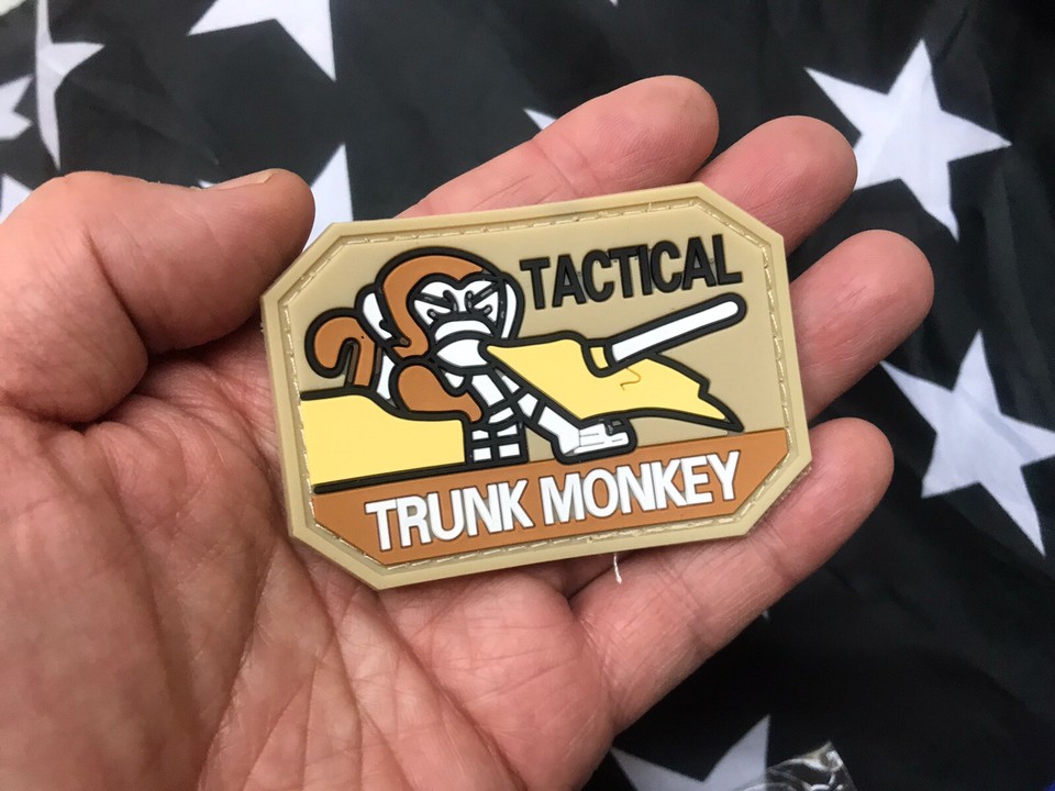 Tactical TRUNK MONKEY Military PVC Army Hook/Loop Patch | eBay