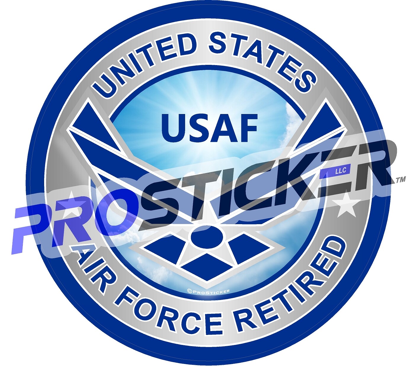 ProSticker 429.6 (One) 6" United States Air Force Retired USAF Decal | eBay