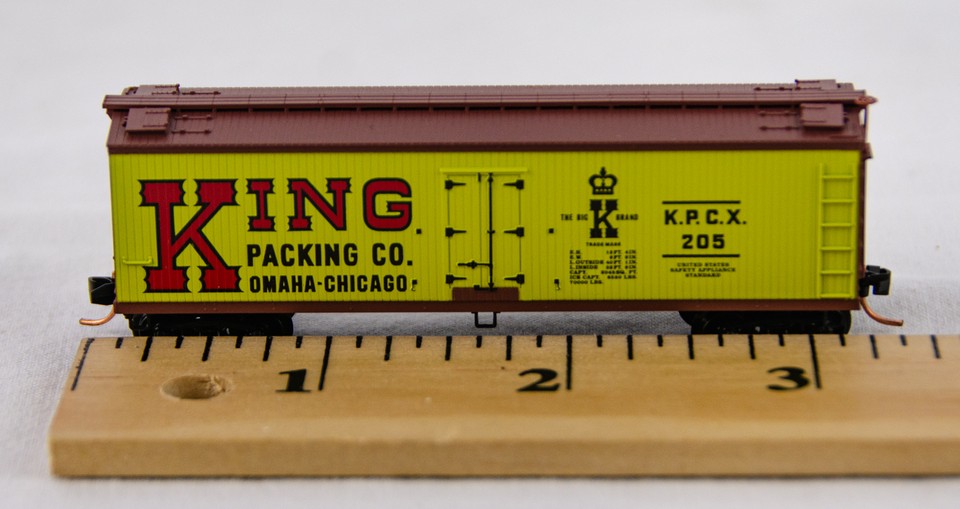 Micro Trains MTL 1:160 N Scale King Packing Co Model Train Box Car ...