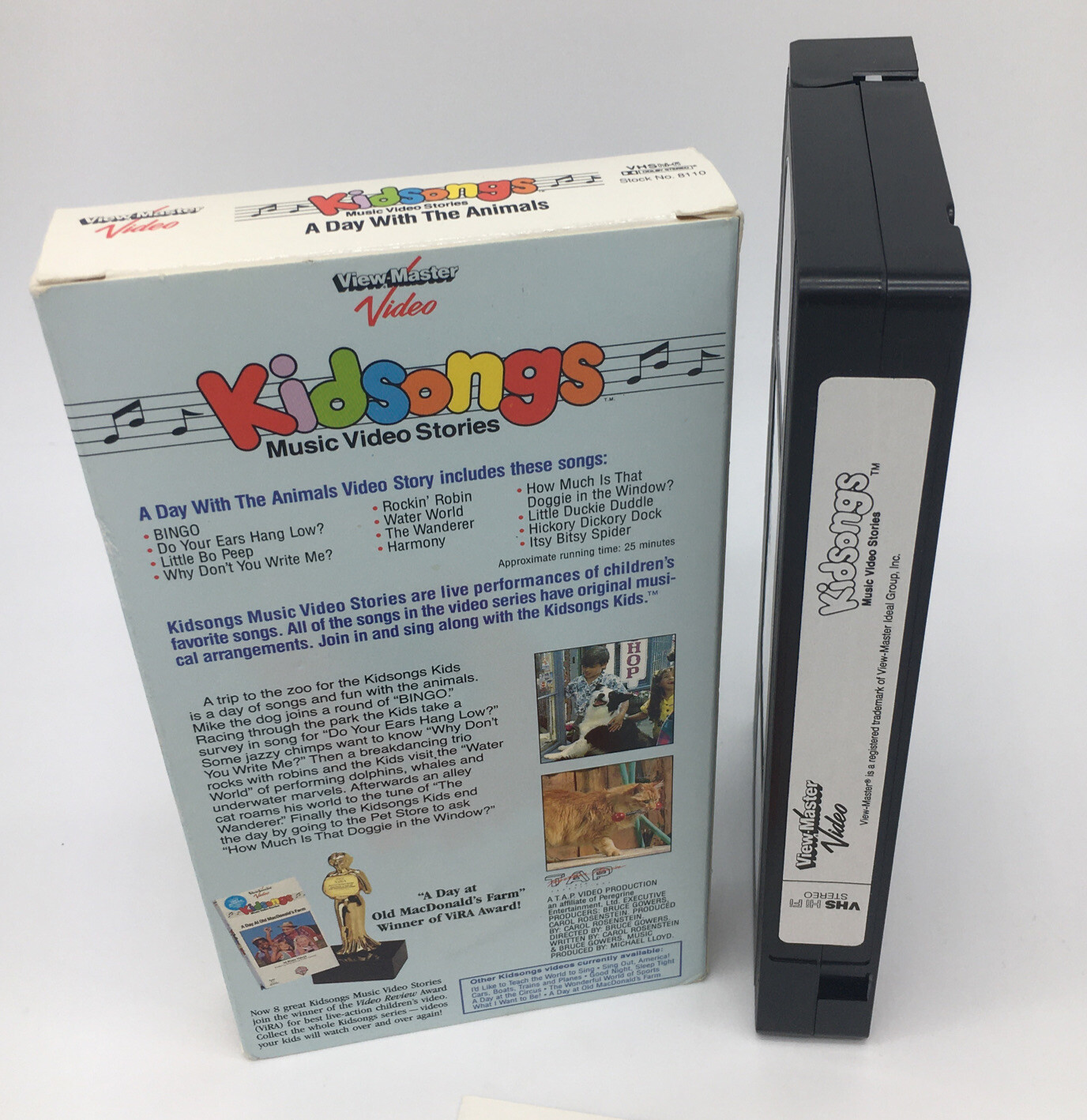 KIDSONGS View-Master Video Music Stories VHS Tape A DAY WITH THE ...