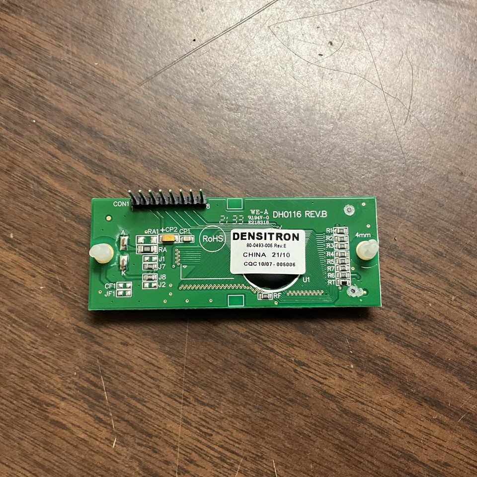 DENSITRON 80-0493-005 LCD DISPLAY 16X2 SERIAL FOR Raypak RP 2100 Pool ...