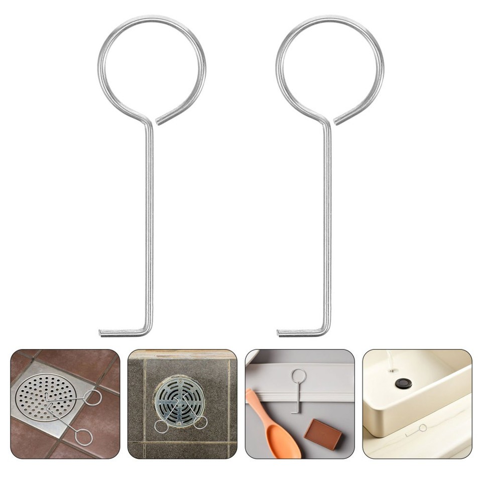 8pcs Shower Drain Key Tool Set: Stainless Steel Lifting Hooks For ...