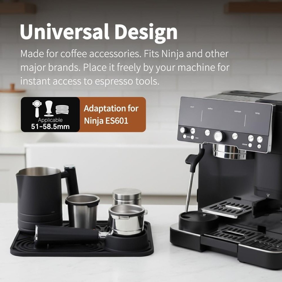 Silicone Coffee Mat Multi-Slot Espresso Mat Coffee Machine Accessories ...