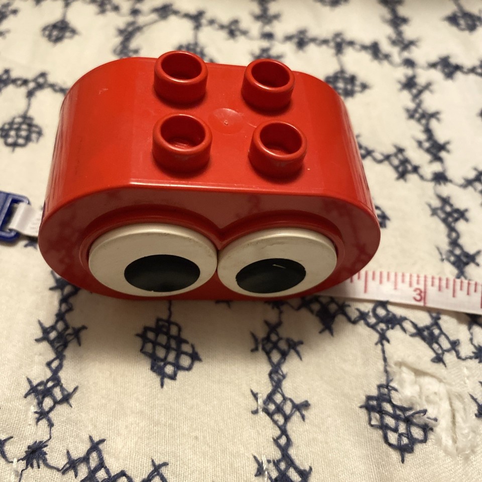 Vintage Lego Duplo RED GOOGLY EYES FACE PART Vintage Head Block | eBay