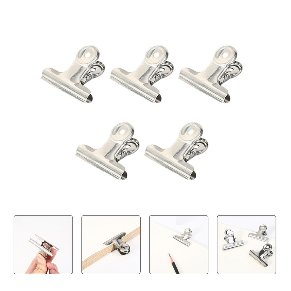 5Pcs Drawing Board Clips Stainless Steel Clips Sketch Clamps Arts ...