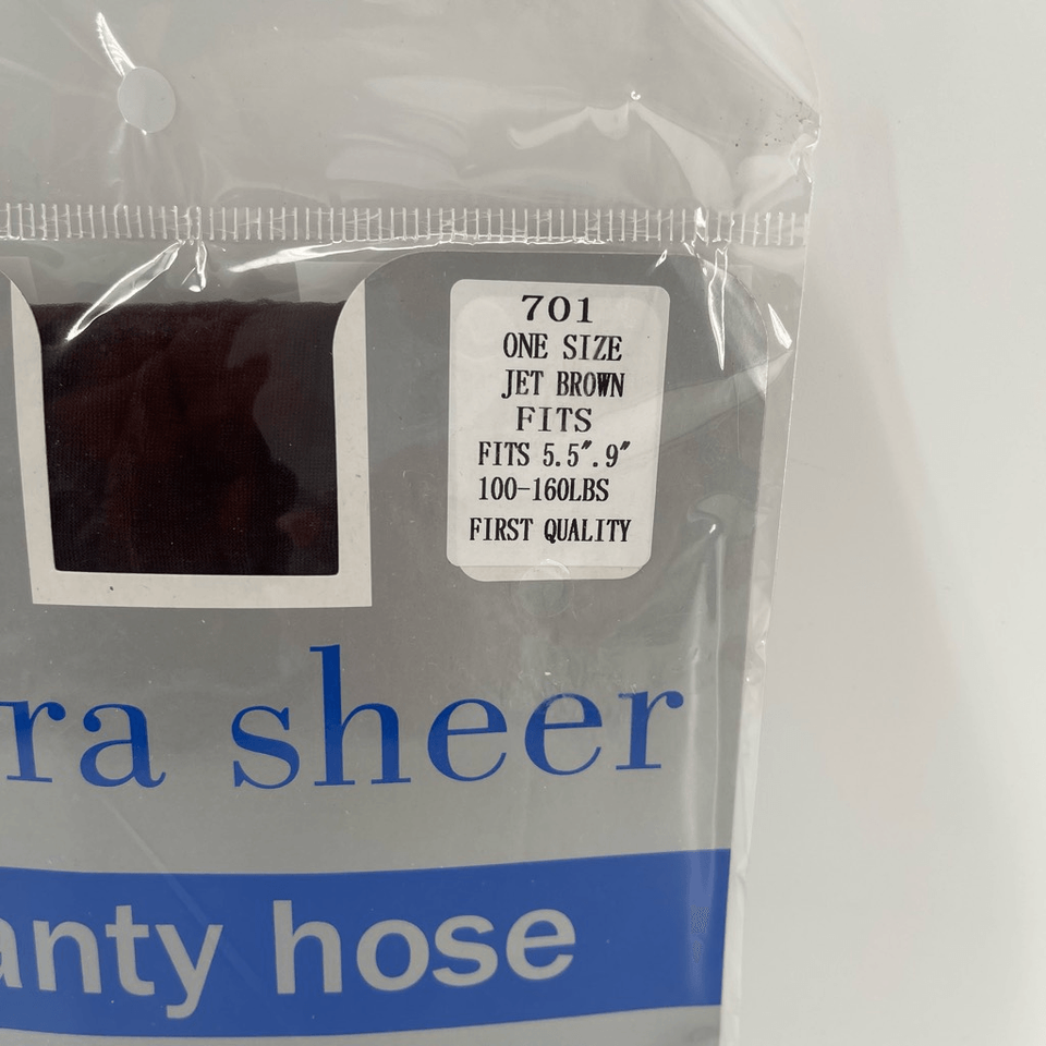 First Quality Ultra Sheer Pantyhose One Size Jet Brown 5’55’9 100160 ...
