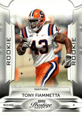 2009 Playoff Prestige #126 Tony Fiammetta RC Syracuse Orange Carolina ...