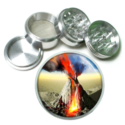 Volcanoes D3 Black Metal Herb Grinder 4 Piece Hand Mueller | eBay