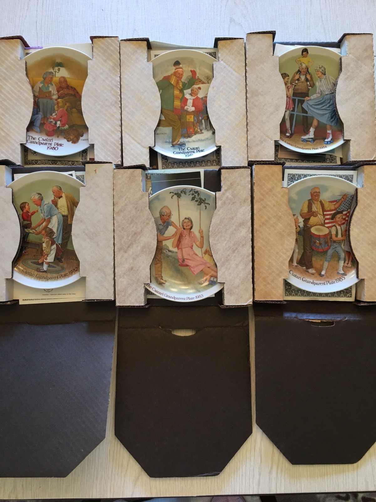 CSATARI GRANDPARENT PLATE SERIES- 6 PLATES- COMPLETE SERIES | eBay