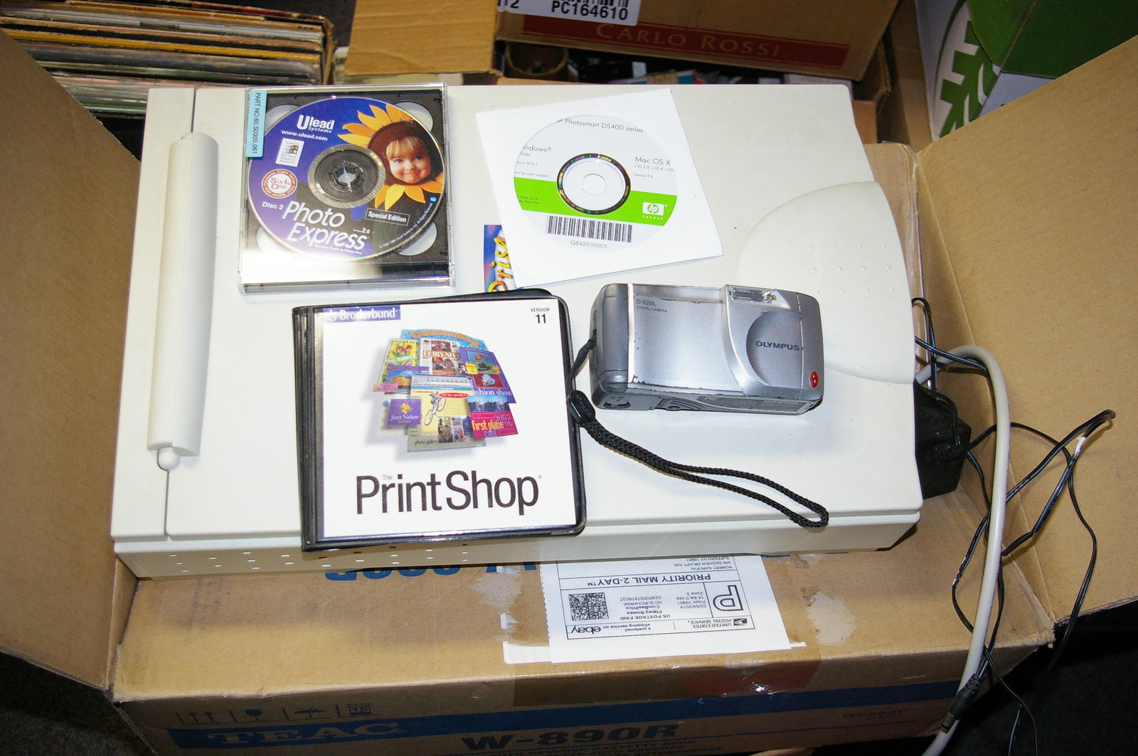 ACER SCANNER, PRINT SHOP SOFTWARE AND OLYMPUS CAMERA....AS SHOWN | eBay