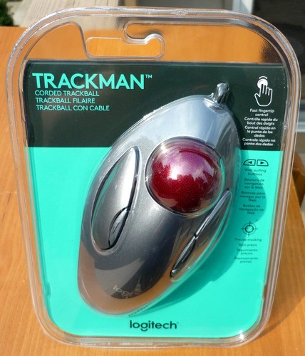 Vintage Logitech T-BC21 Trackball Marble Mouse Silver - NEW SEALED | eBay