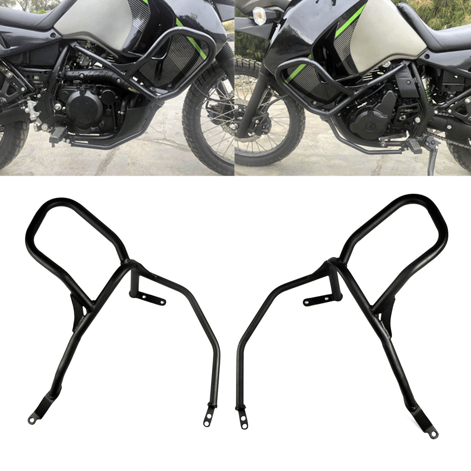 For Kawasaki KLR650 1987-2018 Front Crash Bars Panel Side Frame Guard ...