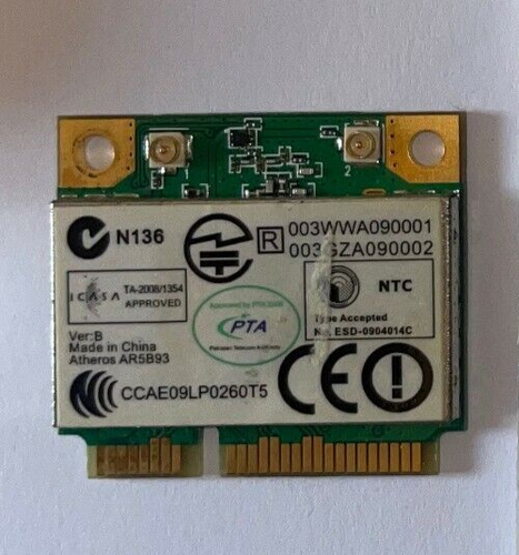 Carte Wifi ATHEROS AR5B93 pour Packard Bell Easynote TJ65 | eBay
