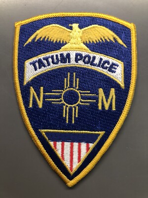 Tatum New Mexico Police Patch ~ RARE | eBay