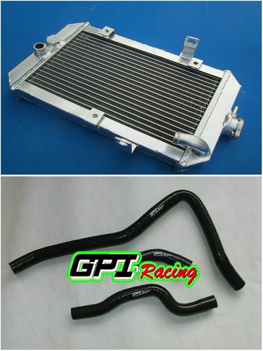 Aluminum radiator +blk HOSE Yamaha 660R/ Raptor 660 YFM660R 2002-2005 ...