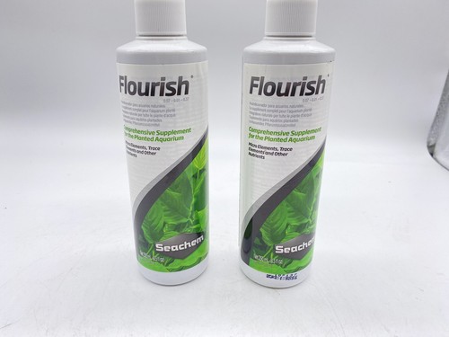 2- Seachem Flourish Freshwater Plant Supplement -8.5 fl oz each Exp: 04 ...