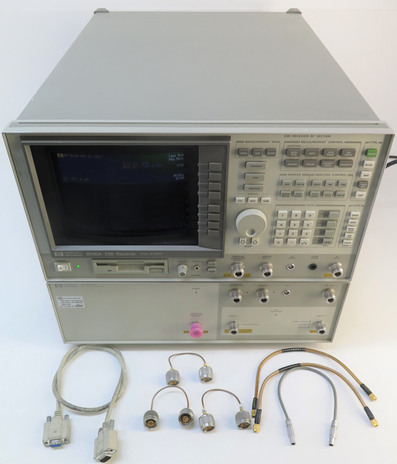 HP 8546A EMI Receiver + HP 85460A RF Filter Section Opt: SYS | eBay