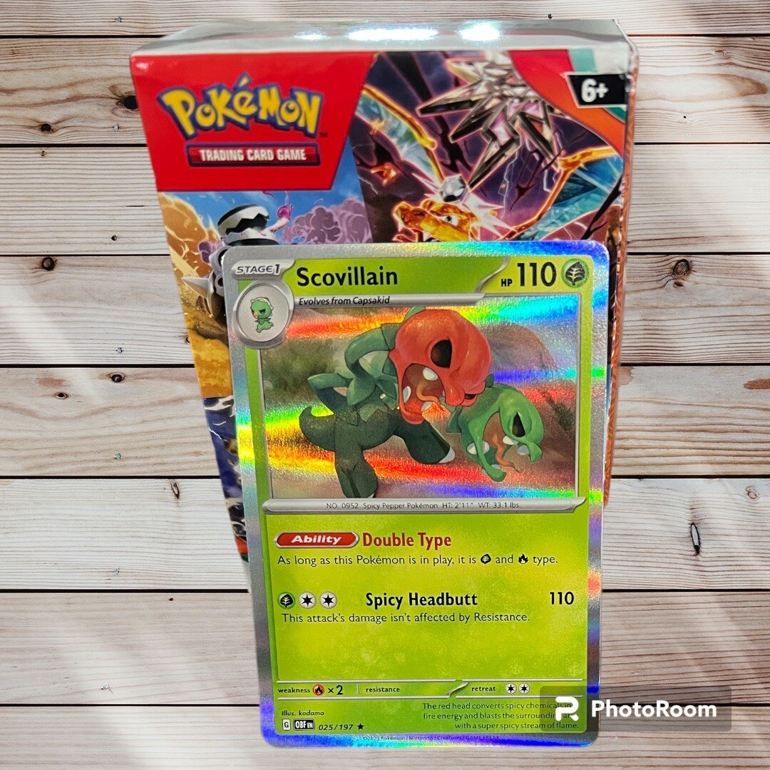 Scovillain - 025/197 Obsidian Flames Holo Rare Pokemon - NM/MINT | eBay