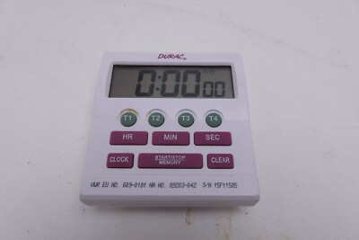 VWR / Durac Timer/Clock 4 Channel PNs 609-0181 89203-042 | eBay