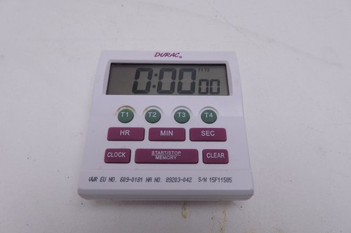 VWR / Durac Timer/Clock 4 Channel PNs 609-0181 89203-042 | eBay
