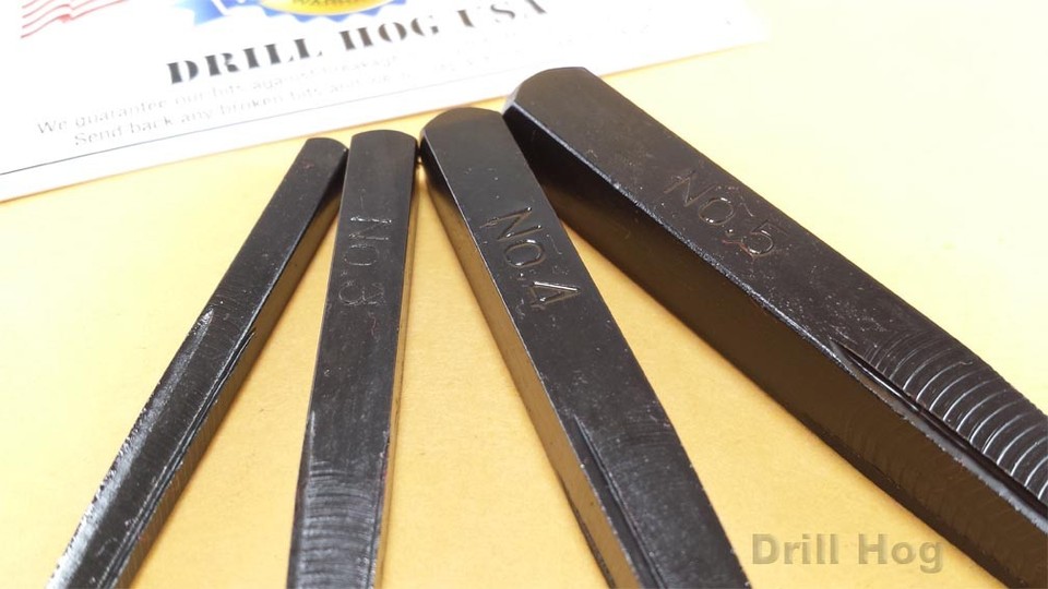 4Pc Square Easy Out Set EZOut Round Screw Extractors Straight Lifetime ...