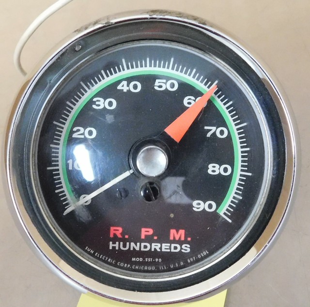 Vintage Sun Tachometer Sst-90 9000rpm Green Line Tach for sale online ...