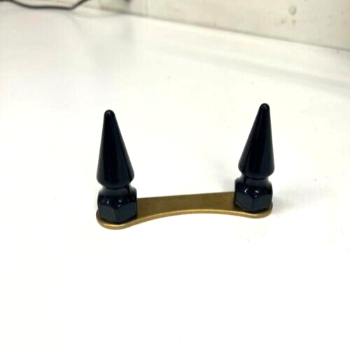 BIG black spike BRASS Harley SPRINGER BRIDGE top plate spring brace ...