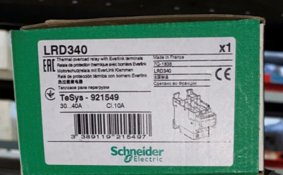 SCHNEIDER LRD340 THERMAL OVERLOAD RELAY 30-40A NEW IN BOX READY TO SHIP ...