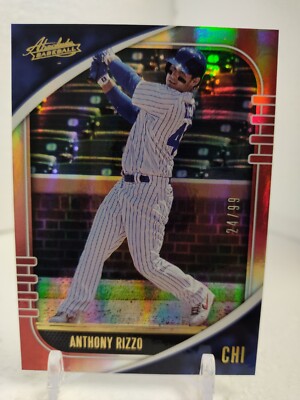 ANTHONY RIZZO #/99 Red Spectrum 2021 Panini Absolute Baseball #21 ...