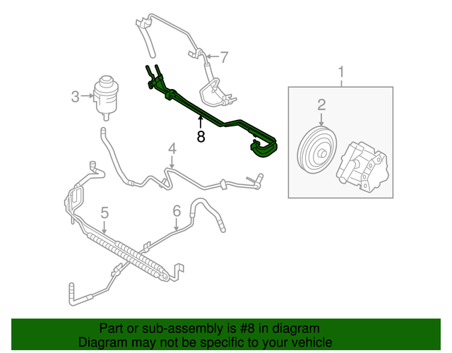 Genuine OEM Power Steering Pressure Hose for Volvo 31280399 for sale ...