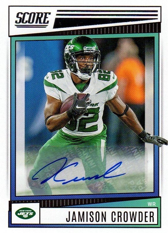 Jamison Crowder 2022 Score Autograph Card 293 New York Jets | eBay