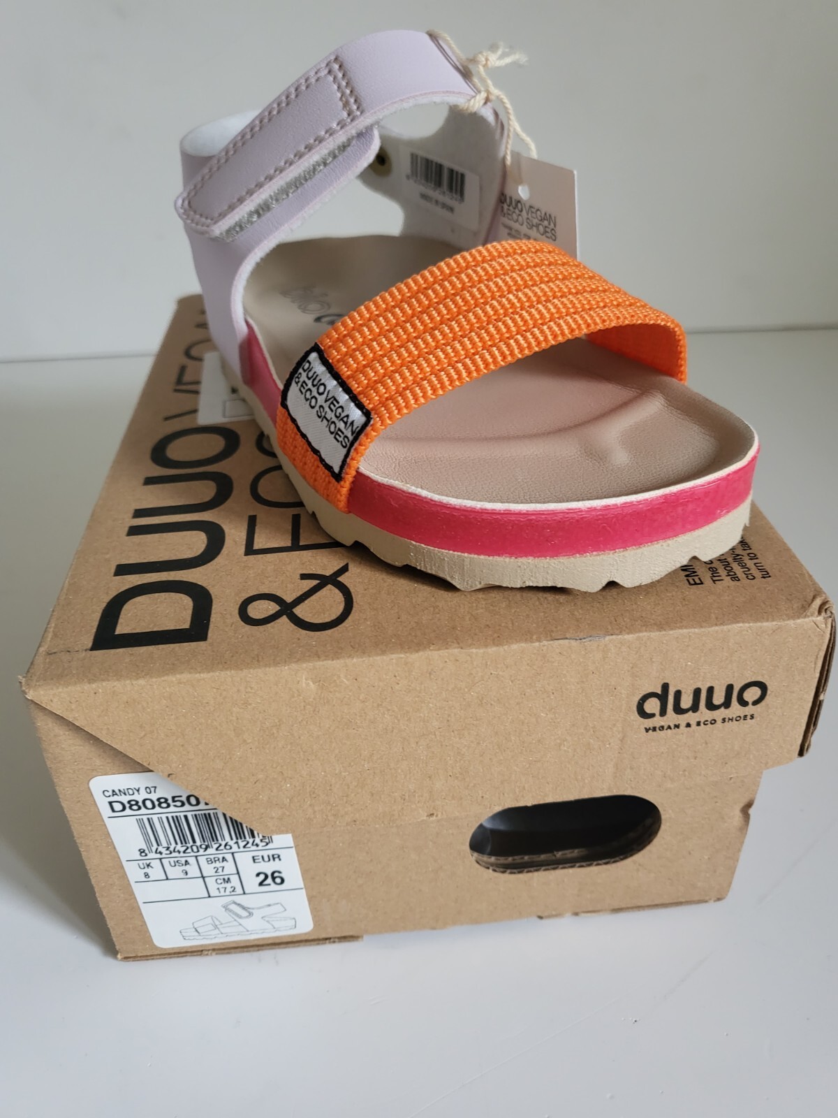 DUUO VEGAN & ECO SHOES Sandales tricolore Taille 26 | eBay