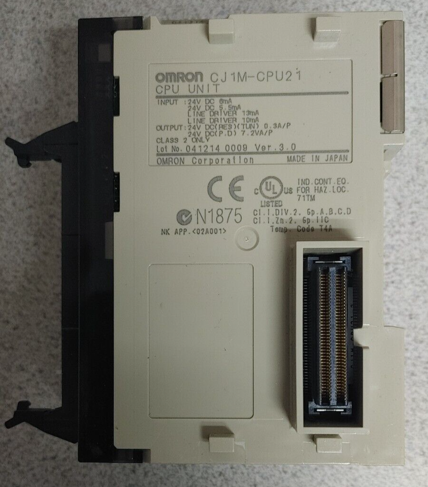 OMRON SYSMAC CJ1M-CPU21 PROGRAMMABLE CPU UNIT GENUINE NEW!! WOW!! | eBay