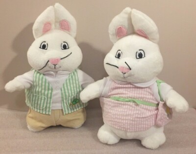 MAX & RUBY plush Bunny Rabbits 8" pair Mary Wells 2011 Kids Preferred ...