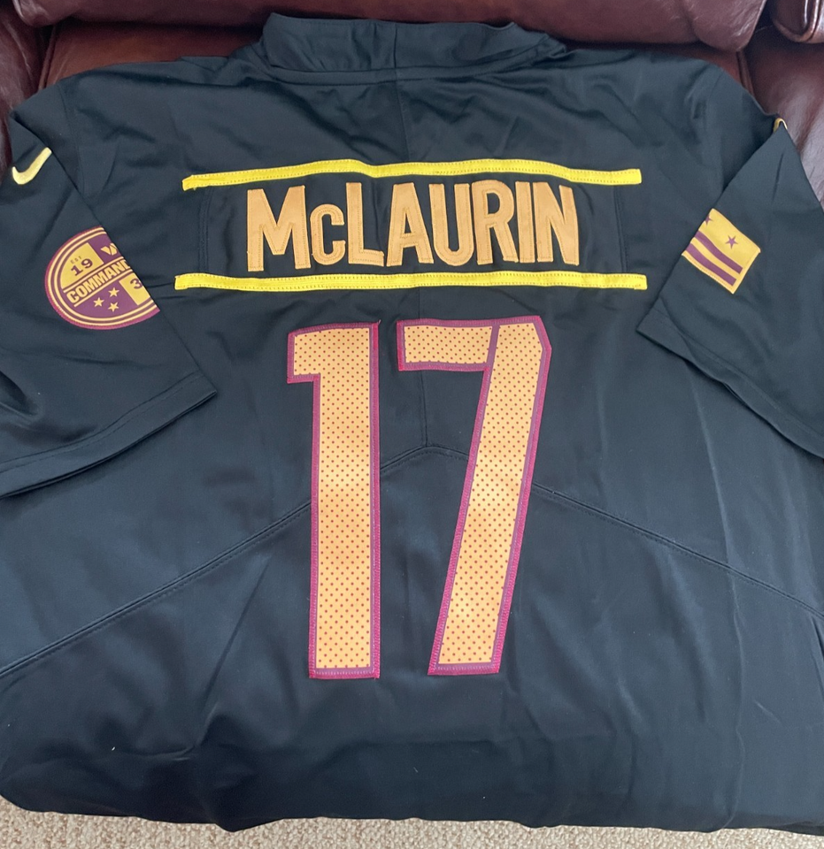 Terry McLaurin #17 Black Washington Commanders Stitched Men's Jersey ...