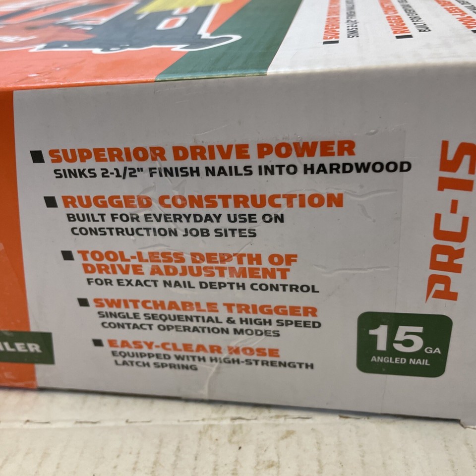 PIERCE 15 Gauge Professional Finish Nailer 64252 PRC-15.A8. 2135 | eBay