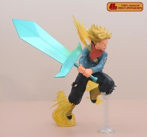 Anime Dragon Ball Z Super Saiyan Trunks Big Sword Effect Figure Statue ...