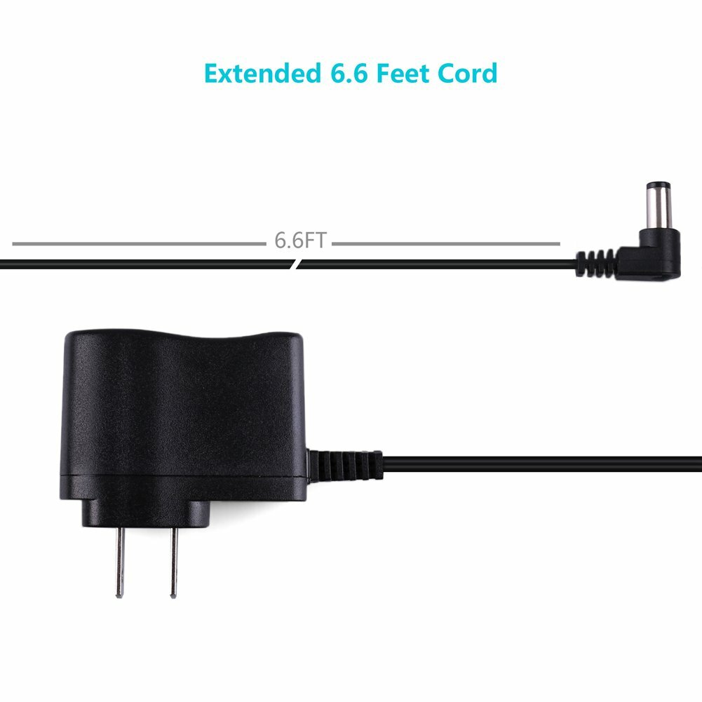 9V Power Supply Adapter for Guitar Effect Padals Tip Center Negative 5. ...