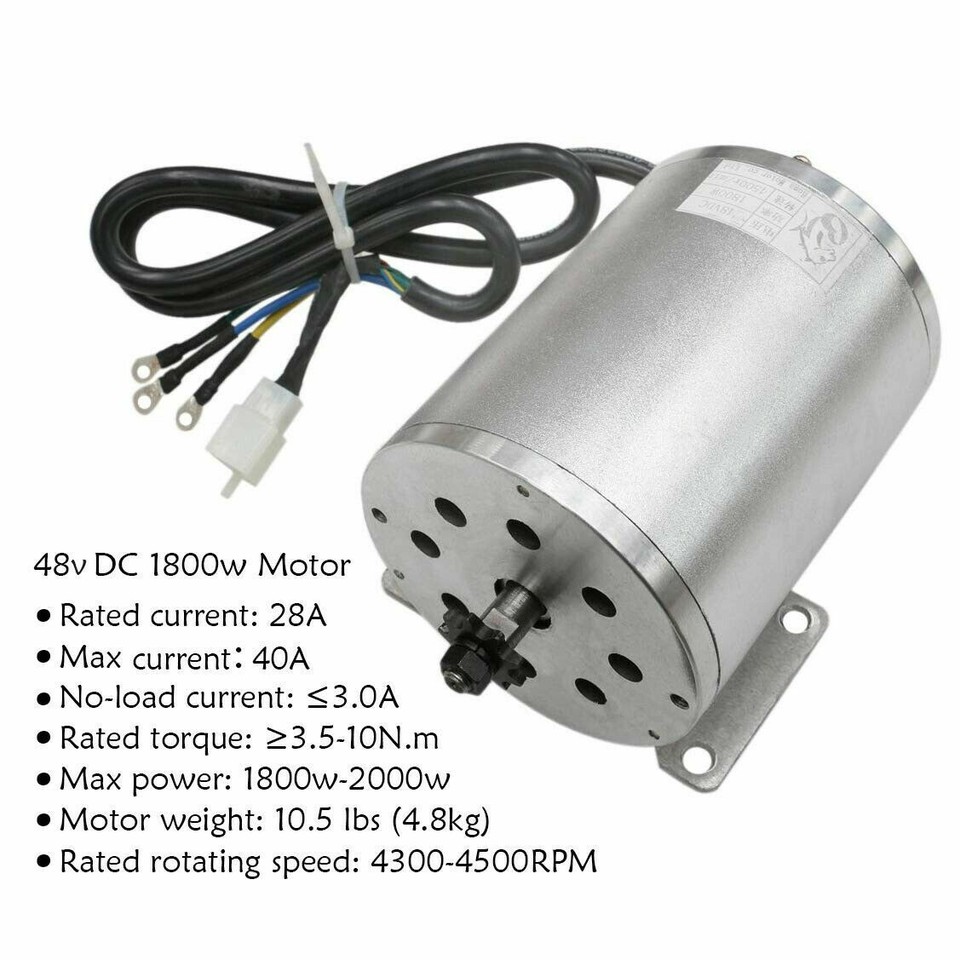 48V 1800W Brushless Electric Motor Controller Battery Kit E-Bike ...