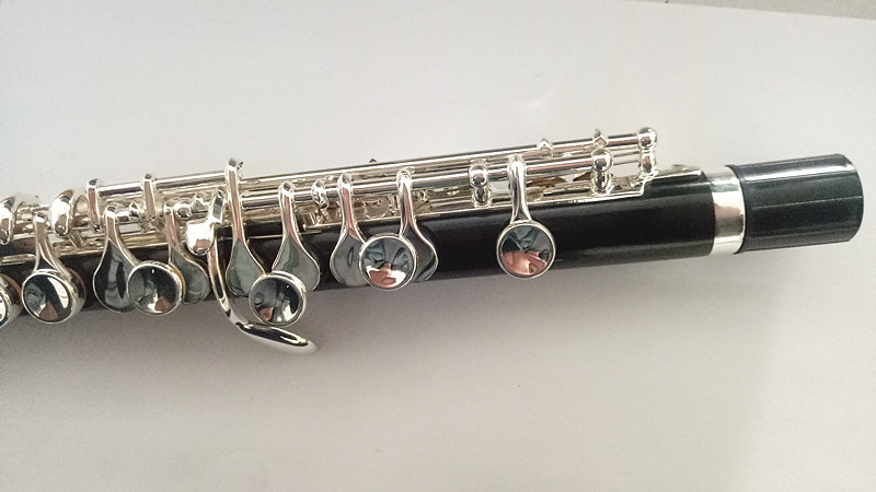 Professional Playing C Tune Piccolo ebony Wood Piccolo Silver key with ...