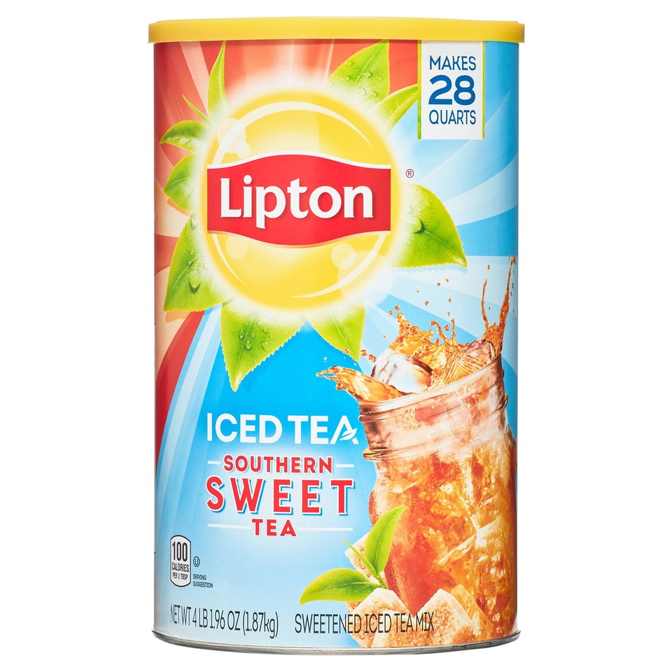(4 pack) Lipton Sweetened Ice Tea Mix Southern Sweet 28 OZ | eBay