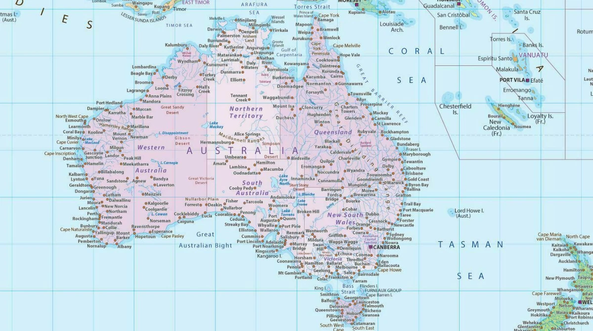 World Map With Countries And Cities Name
