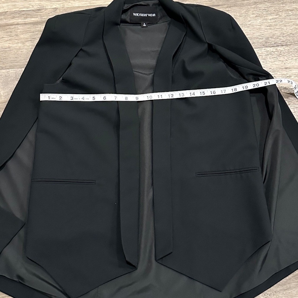 Who What Wear Womens Black Cape Blazer Jacket Size S Structured Cape | eBay