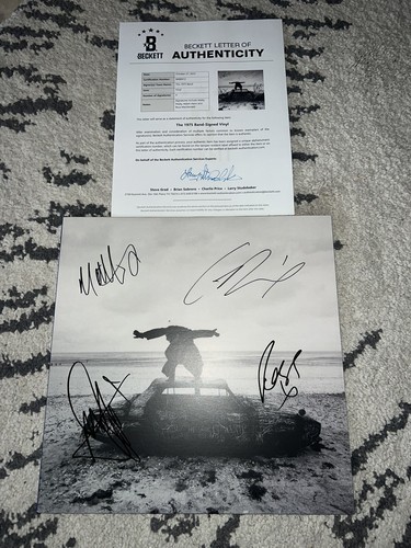 The 1975 Band Signed Being Funny In A Foreign Language Vinyl Album Matt ...
