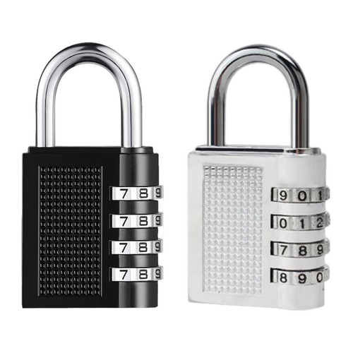 Locker Lock Combination Resettable 4 Digit Padlock With Combination ...