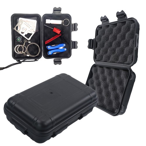 Waterproof Case Plastic Survival Container Storage Carry EDC Box ...