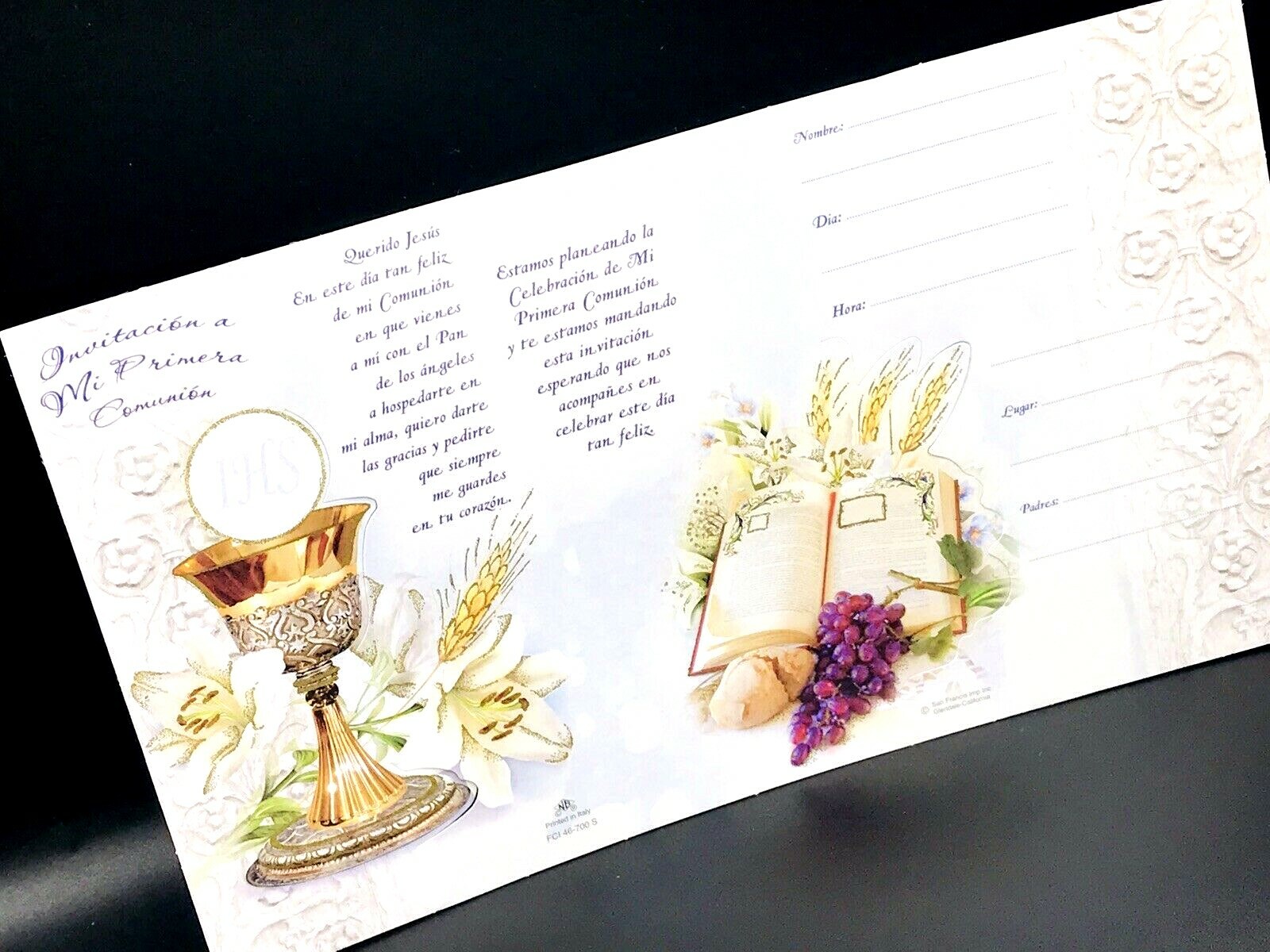 26 Invitaciones de Primera Comunion(Spanish First Communion Invitation ...