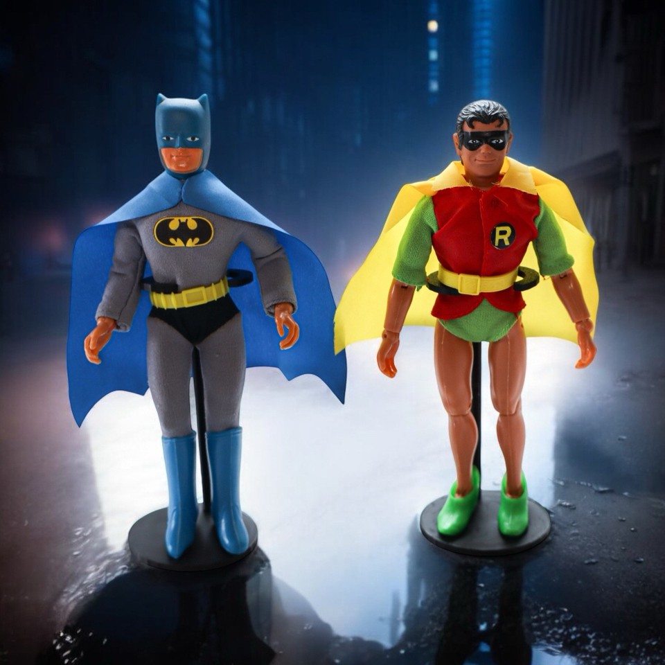 6 Black Mego Action Figure Display Stands fit 8 Inch MEGO Figures | eBay